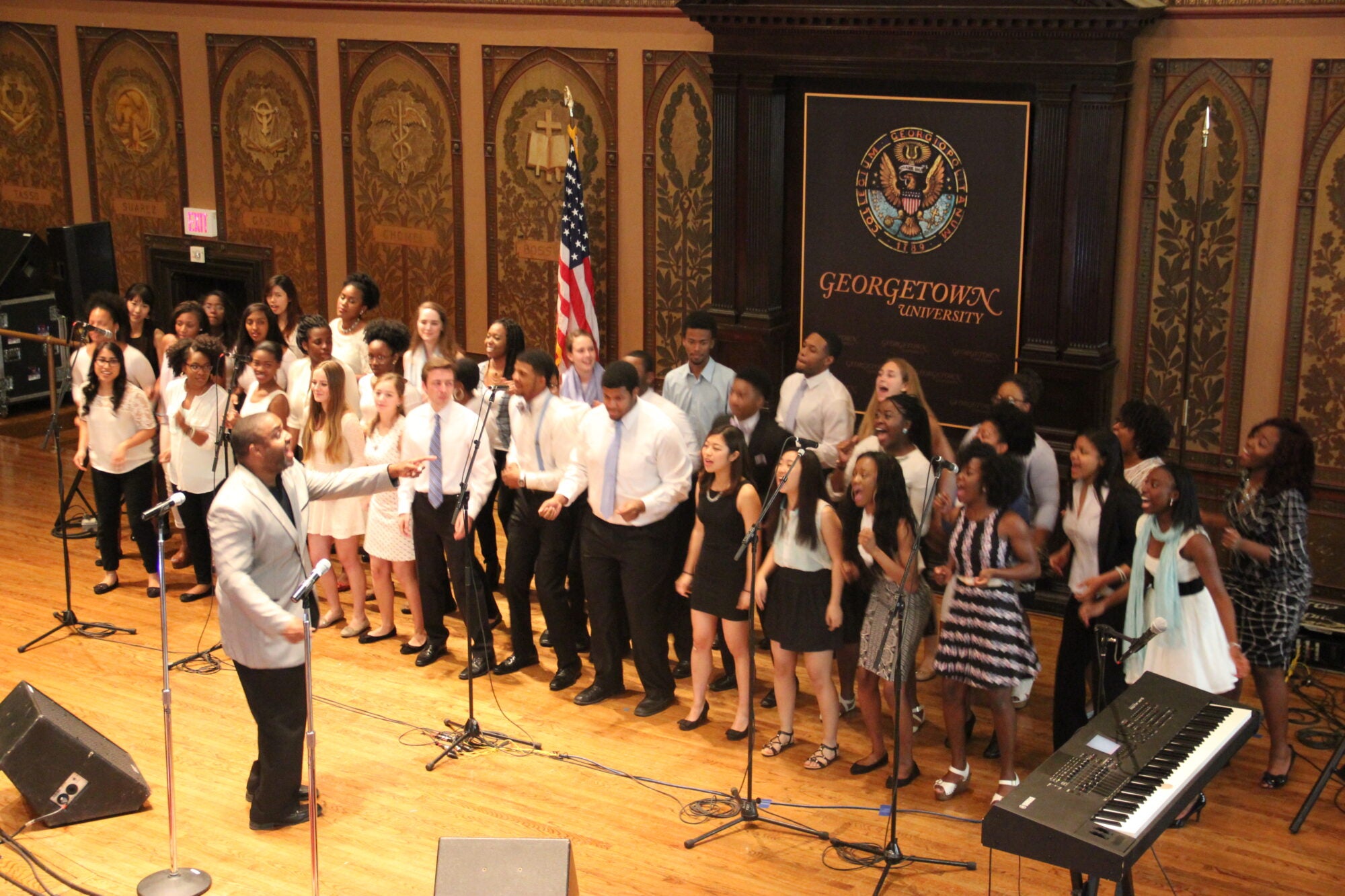 Gospel Choir Fills Gaston Hall with Music | Campus Ministry ...